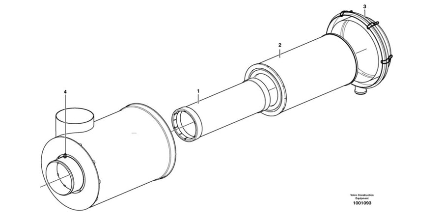 Filtro de Ar Volvo CE 11110280